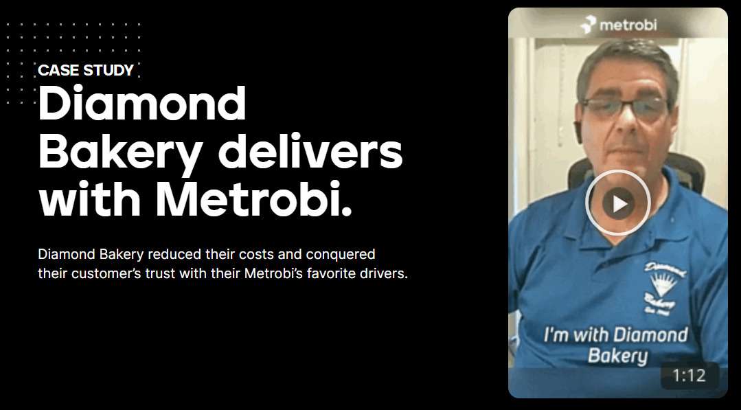 Diamond Bakery delivers with Metrobi in Los Angeles