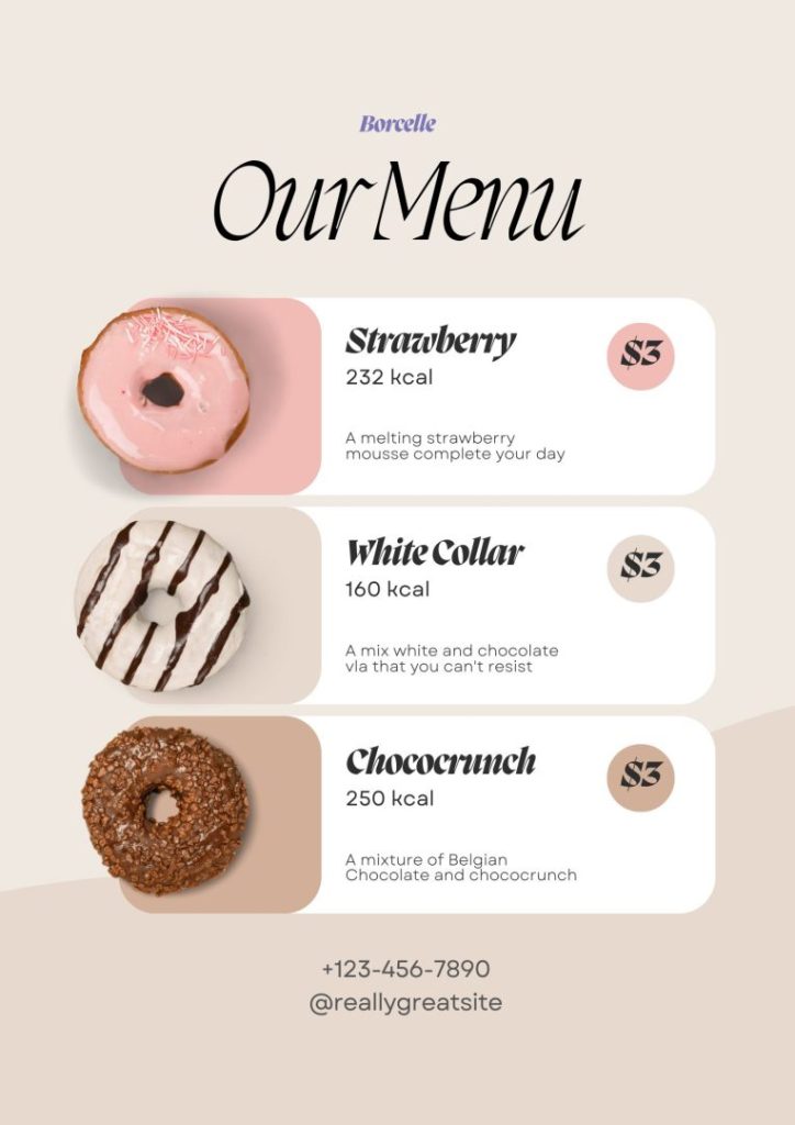 22 Best Bakery Menu Templates - Free and Premium