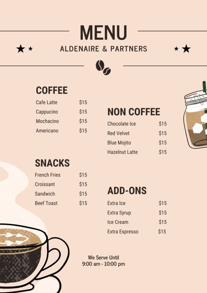 10 Best Coffee Shop Menu Templates and Examples (Free)