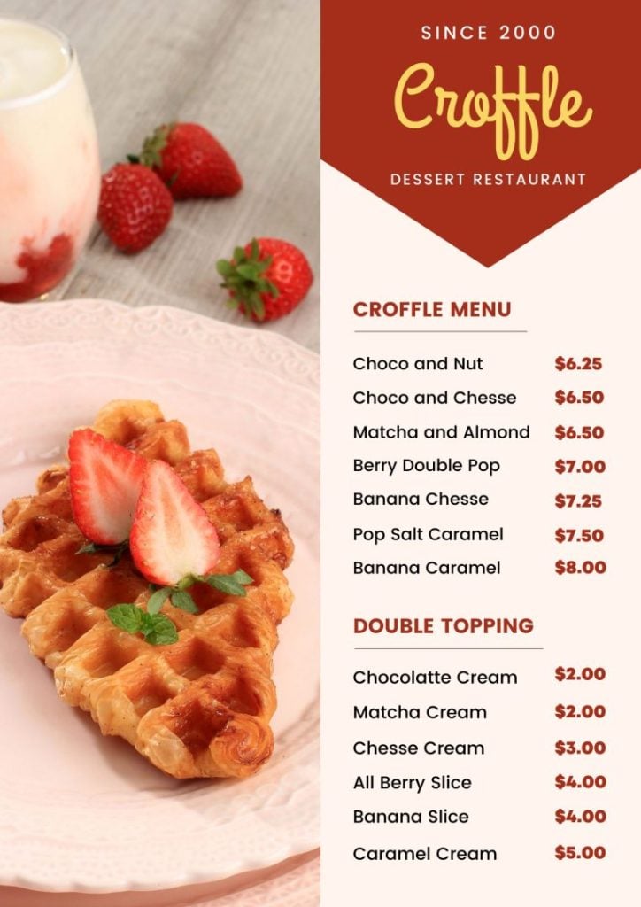 22 Best Bakery Menu Templates - Free and Premium
