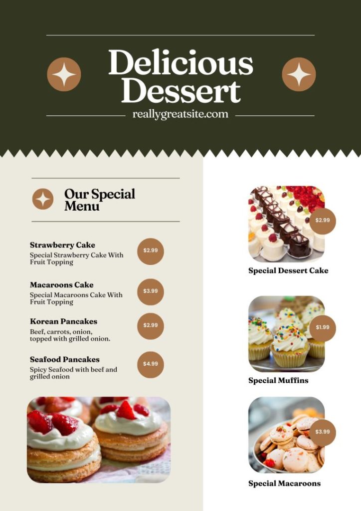 22 Best Bakery Menu Templates - Free and Premium
