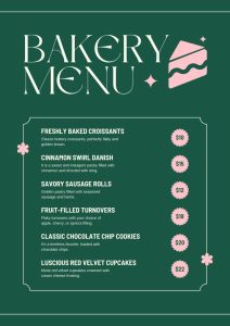 22 Best Bakery Menu Templates - Free and Premium