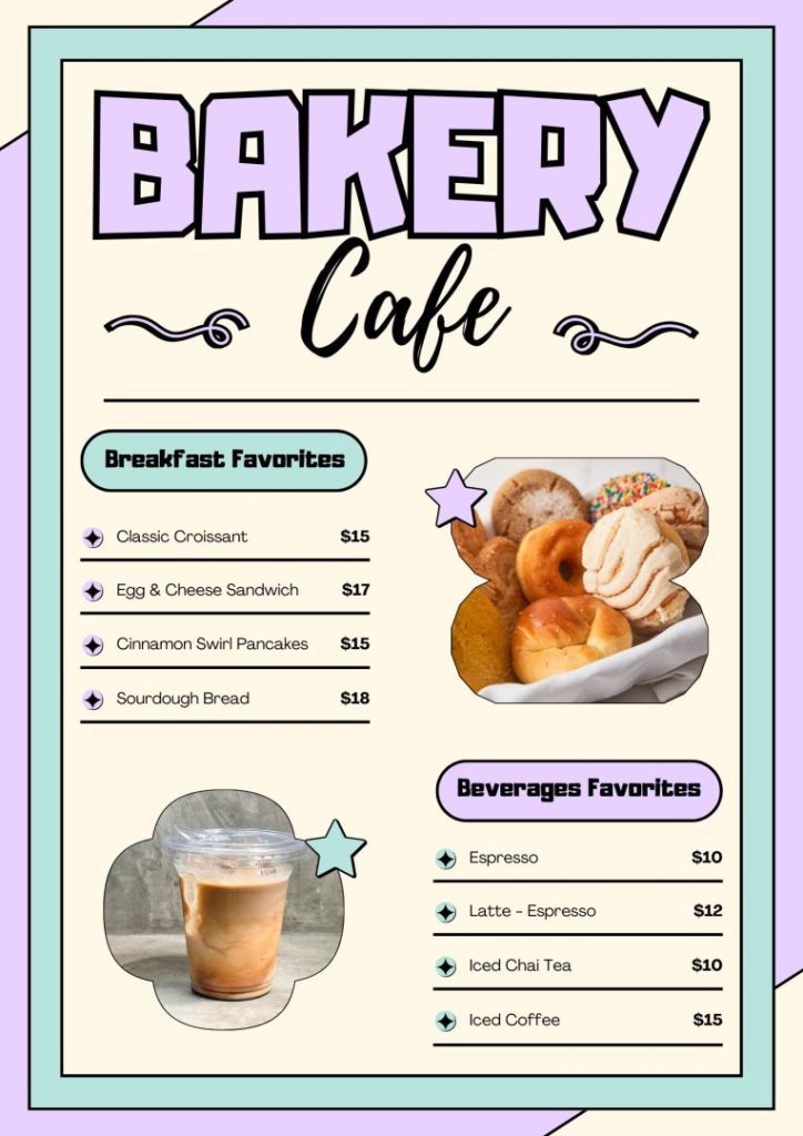 22 Best Bakery Menu Templates - Free and Premium