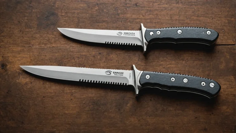 What is a serrated knife and what is it used for?