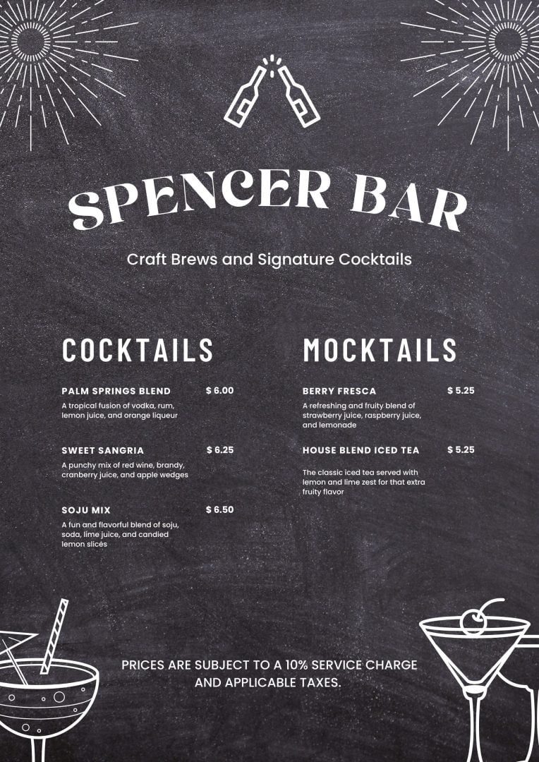 Best brewery menu templates and examples