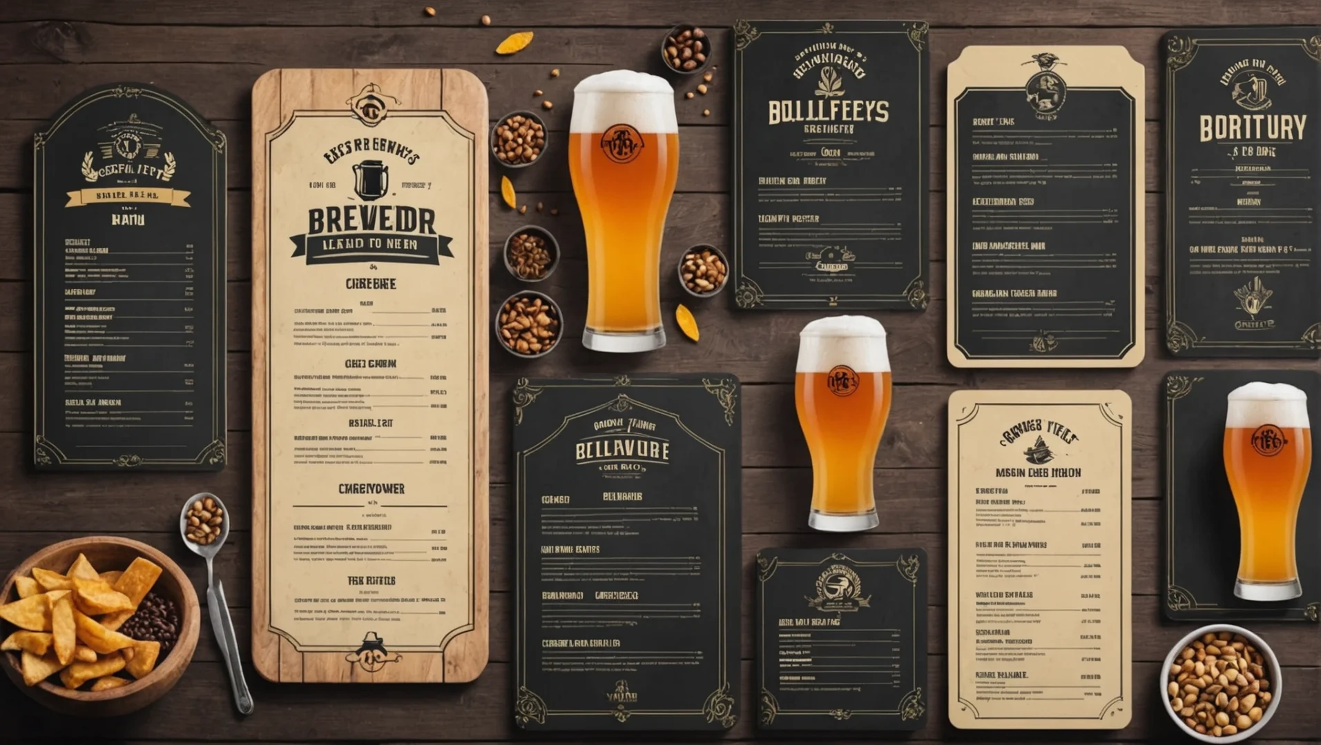 Best brewery menu templates and examples